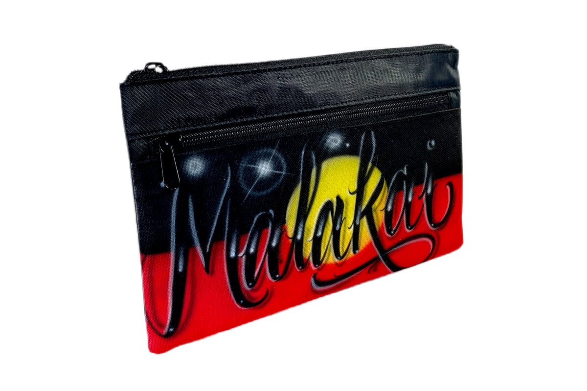 Aboriginal Flag Style Pencil Case – Original Graffix