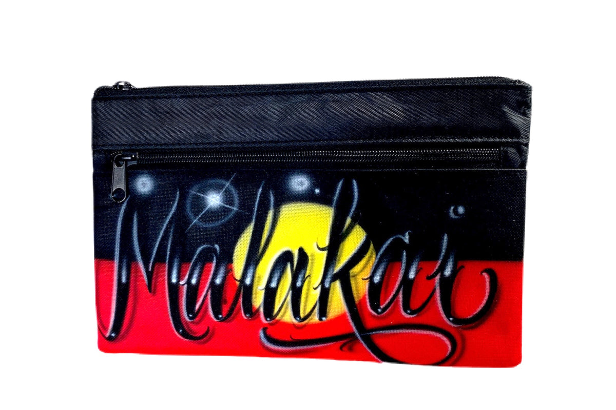 Aboriginal Flag Style Pencil Case – Original Graffix